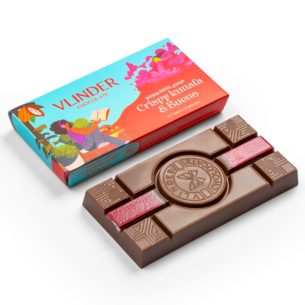 Crispy kunafa & bueno Chocolate Bar – Vlinder Chocolate